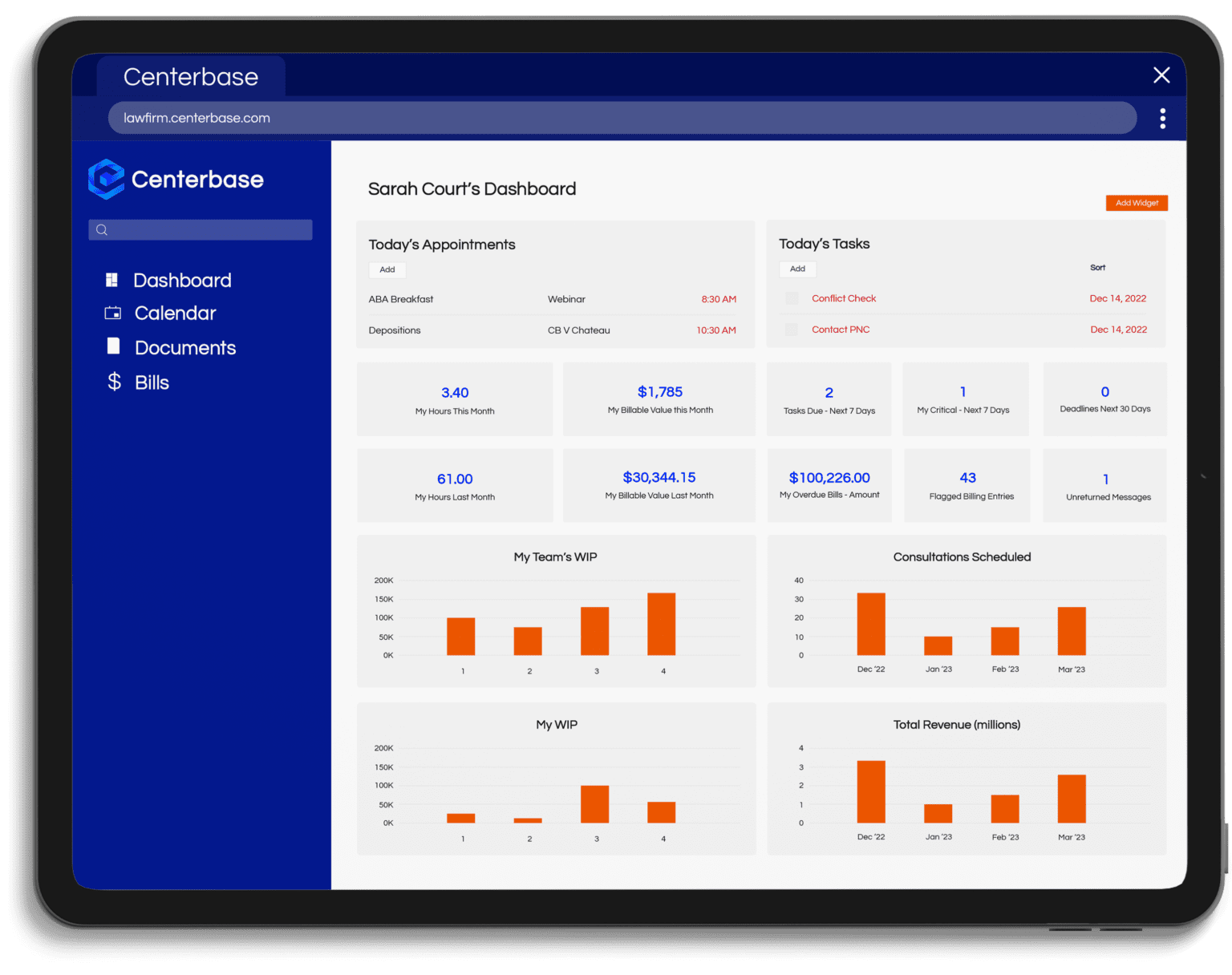 Centerbase CloudBased Law Firm Management & Growth Platform